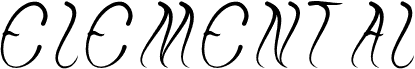 ELEMENTAL Bold font
