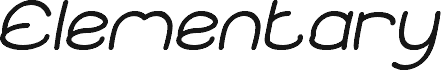 Elementary Bold Italic font