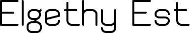 Elgethy Est Upper Bold Oblique font | Fonts2u.com