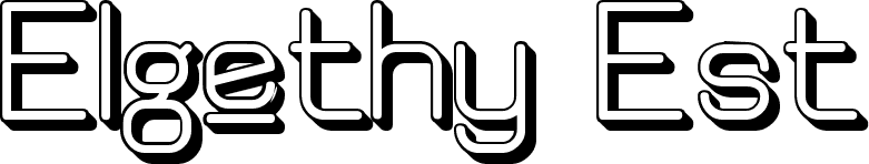 Elgethy Est Upper Bold Offset font | Fonts2u.com