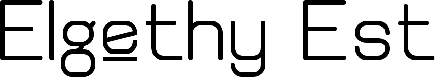 Elgethy Est Upper Bold font
