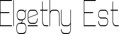 Elgethy Est Oblique font | Fonts2u.com