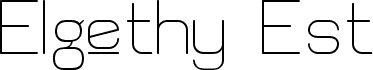 Elgethy Est Upper Bold Oblique font | Fonts2u.com