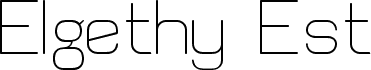 Elgethy Est Oblique font | Fonts2u.com