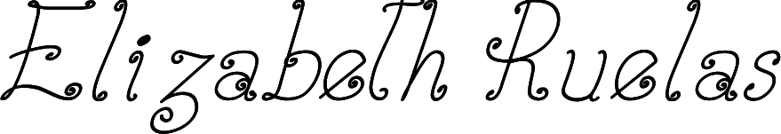 Elizabeth Ruelas Cursiva Italic font