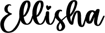 Ellisha Italic font