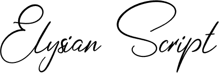 Elysian Script font