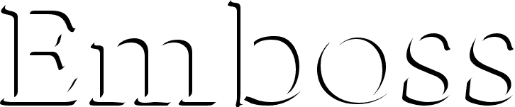 Emboss-Normal font | Fonts2u.com