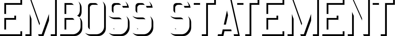 Emboss Statement Regular font | Fonts2u.com