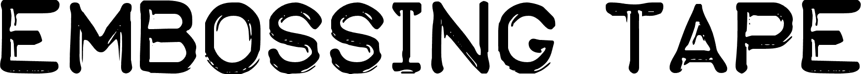 Embossing Tape 1 (BRK) font | Fonts2u.com