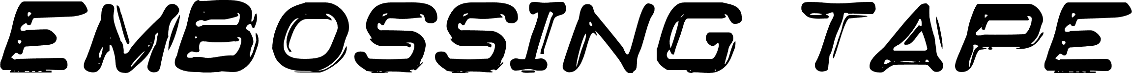 Embossing Tape 2 (BRK) font