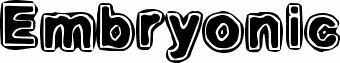 Embryonic Outside font | Fonts2u.com