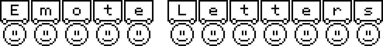 Emote Letters font | Fonts2u.com