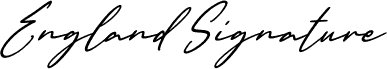 England Signature font