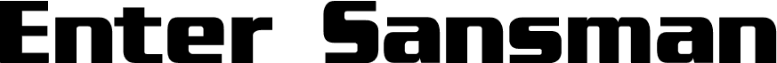 Enter Sansman Bold Italic font