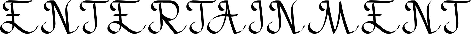 ENTERTAINMENT-Light font | Fonts2u.com