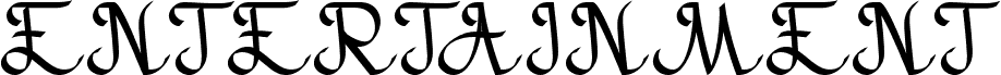 ENTERTAINMENT Bold font | Fonts2u.com