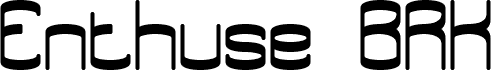 Enthuse BRK font | Fonts2u.com