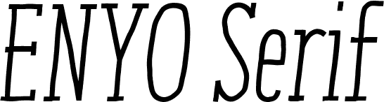 ENYO Serif Regular Italic font