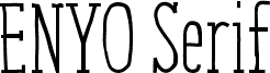 ENYO Serif Medium font | Fonts2u.com