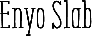 Enyo Slab Medium font