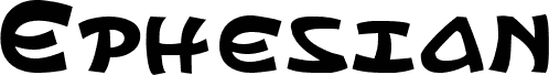 Ephesian Bold font