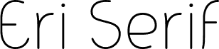 Eri Serif font