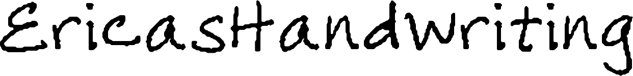 EricasHandwriting font | Fonts2u.com