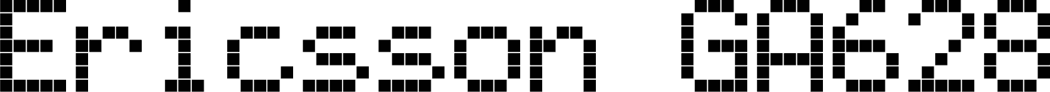 Ericsson GA628 font | Fonts2u.com