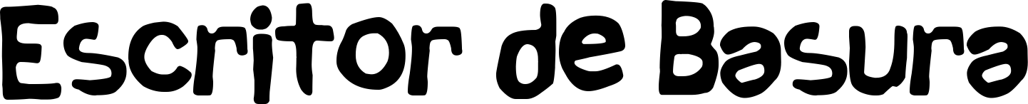 Escritor de Basura font | Fonts2u.com