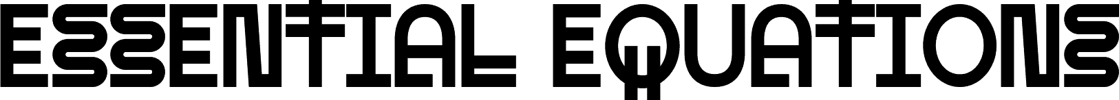 Essential Equations Demo Bold шрифт | Fonts2u.com