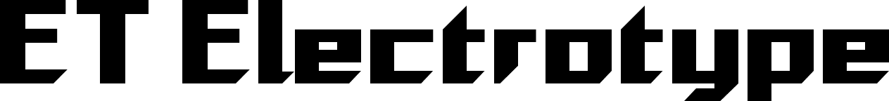ET Electrotype font | Fonts2u.com