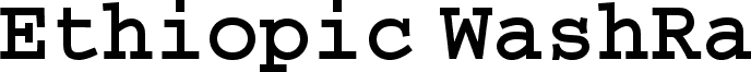 Ethiopic WashRa SemiBold font | Fonts2u.com