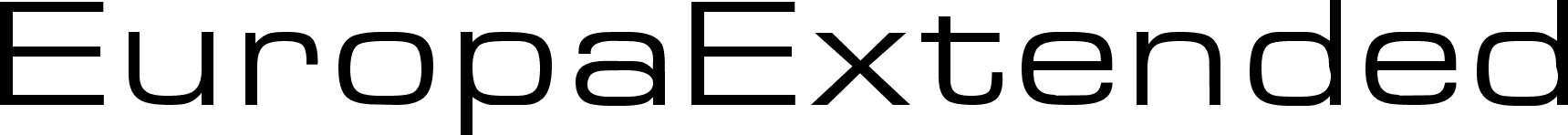 EuropaExtended Normal font | Fonts2u.com