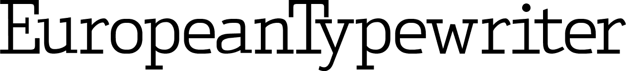 EuropeanTypewriter font | Fonts2u.com