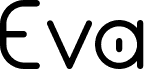 Eva Regular font | Fonts2u.com