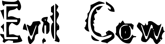 Evil CowRegular font | Fonts2u.com