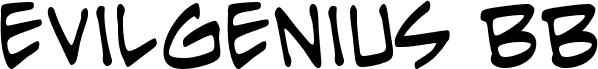 EvilGenius BB Bold font