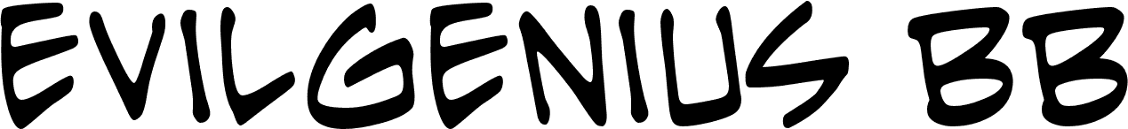 EvilGenius BB font | Fonts2u.com