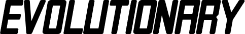 Evolutionary Demo font