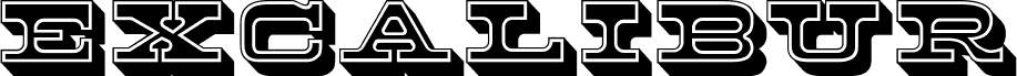 Excalibur Extravagant Regular الخط | Fonts2u.com