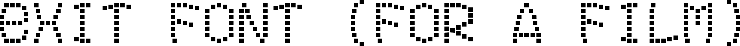 Exit font (for a film) fuente | Fonts2u.com