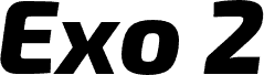 Exo 2 Black font