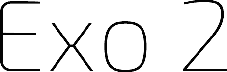 Exo 2 Thin font | Fonts2u.com