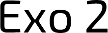 Exo 2 Extra Bold font