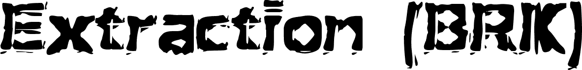 Extraction (BRK) font | Fonts2u.com