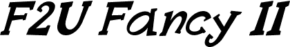 F2U Fancy II Outlines font | Fonts2u.com