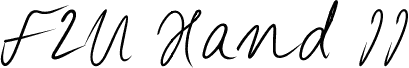 F2U Hand II font | Fonts2u.com