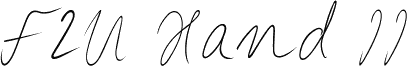 F2U Hand II Bold font | Fonts2u.com