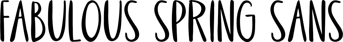 FabulousSpringSans fuente | Fonts2u.com